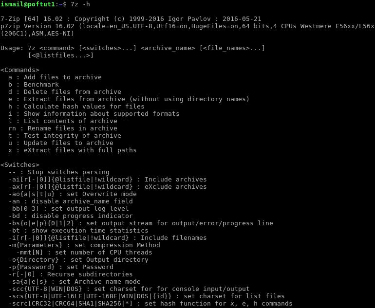 Tutorial de comando 7z com exemplos para compactar e extrair arquivos no Linux – Comandos Linux